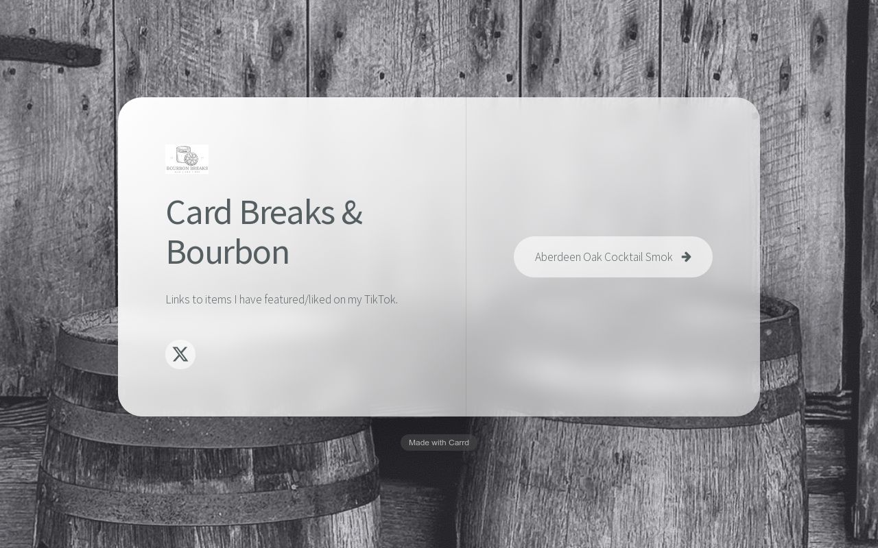 Card Breaks & Bourbon